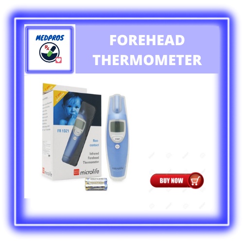 MEDPROS Microlife Non-Contact Forehead Thermometer FR1DZ1, INFRARED ...