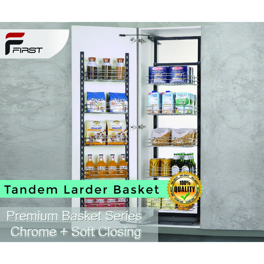 PREMIUM BASKET Kitchen Tandem Larder Basket TL A2001CH / TL A8001CH ...