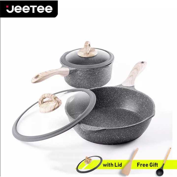 JEETEE Die-Cast Aluminum 2 Piece Non Stick Cookware Set | Shopee Malaysia