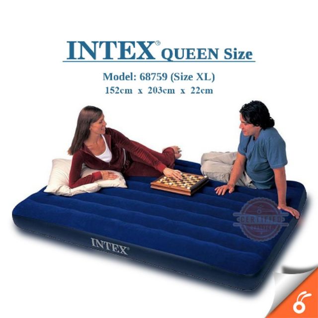 INTEX AIR BED MATRESS INFLATABLE EXTRA THICK / TILAM ANGIN INTEX FULL ...