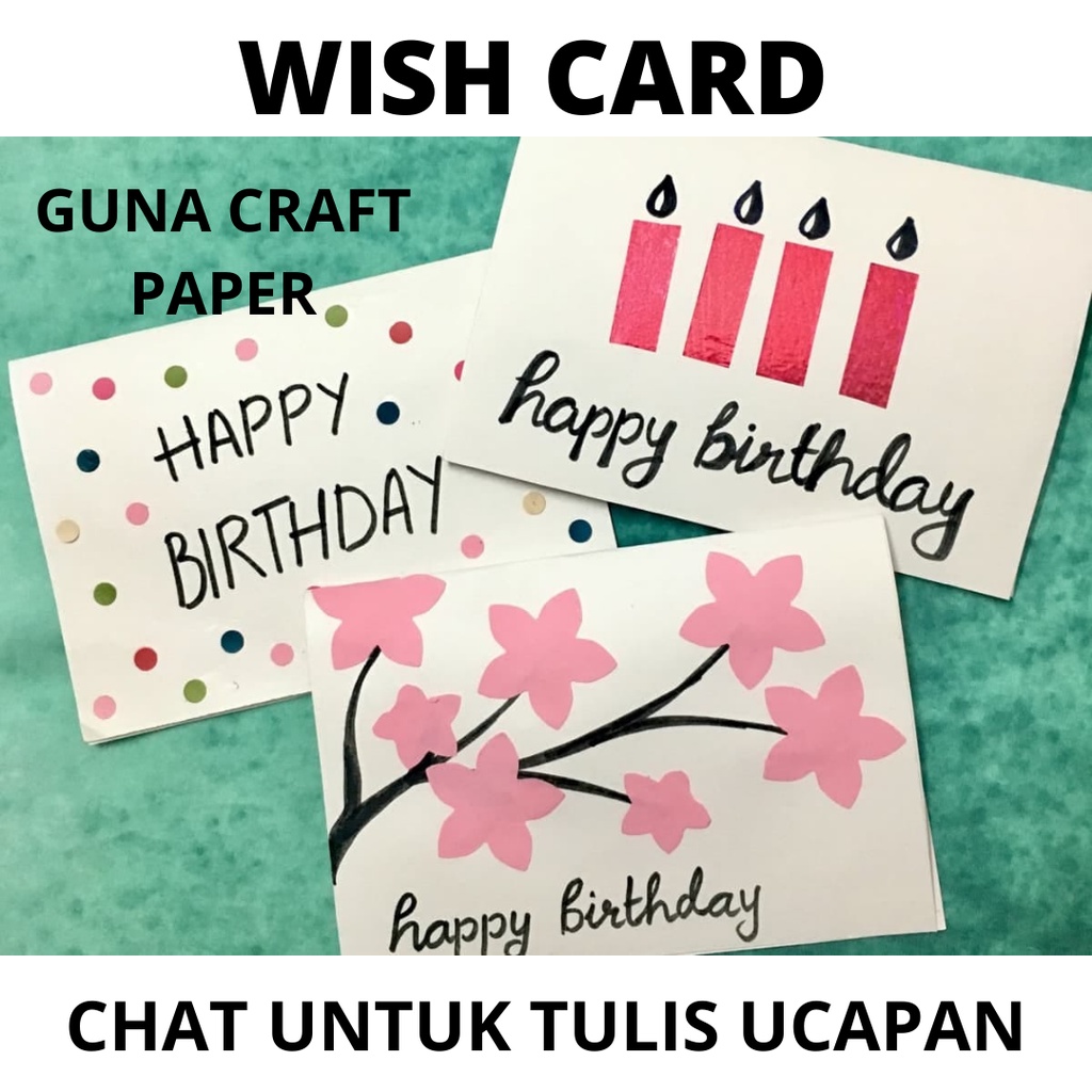 GIFT CARD & WISH CARD (CHAT UNTUK UCAPAN) | Shopee Malaysia