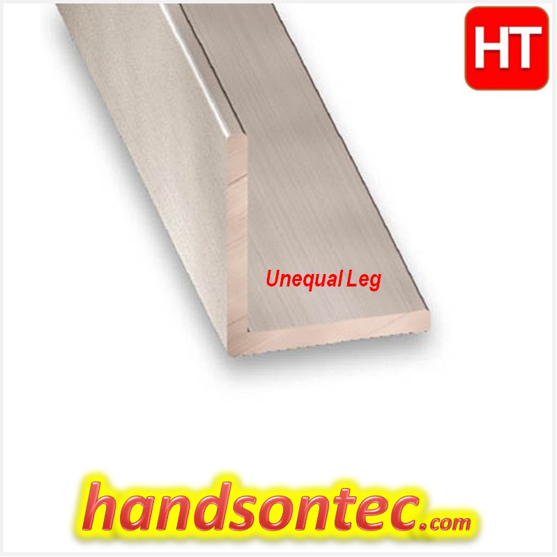 (1″x2″)inch Unequal Side Aluminum Right Angle Bar, L=305mm (1feet ...