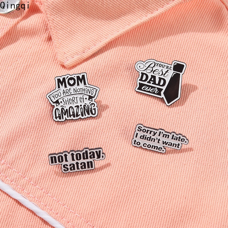 You're Best Dad Ever Enamel Pins Funny Quote Lapel Pin Not Today Santa ...