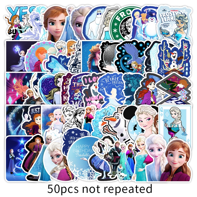 MYKIDS Frozen Sticker 3D Disney Sticker Elsa Anna 3D Sticker ...