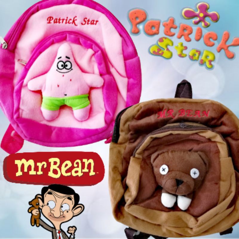 Children Bags Patrick and Mr Bean 🔥READY STOCK IN MALAYSIA🔥 | Shopee ...