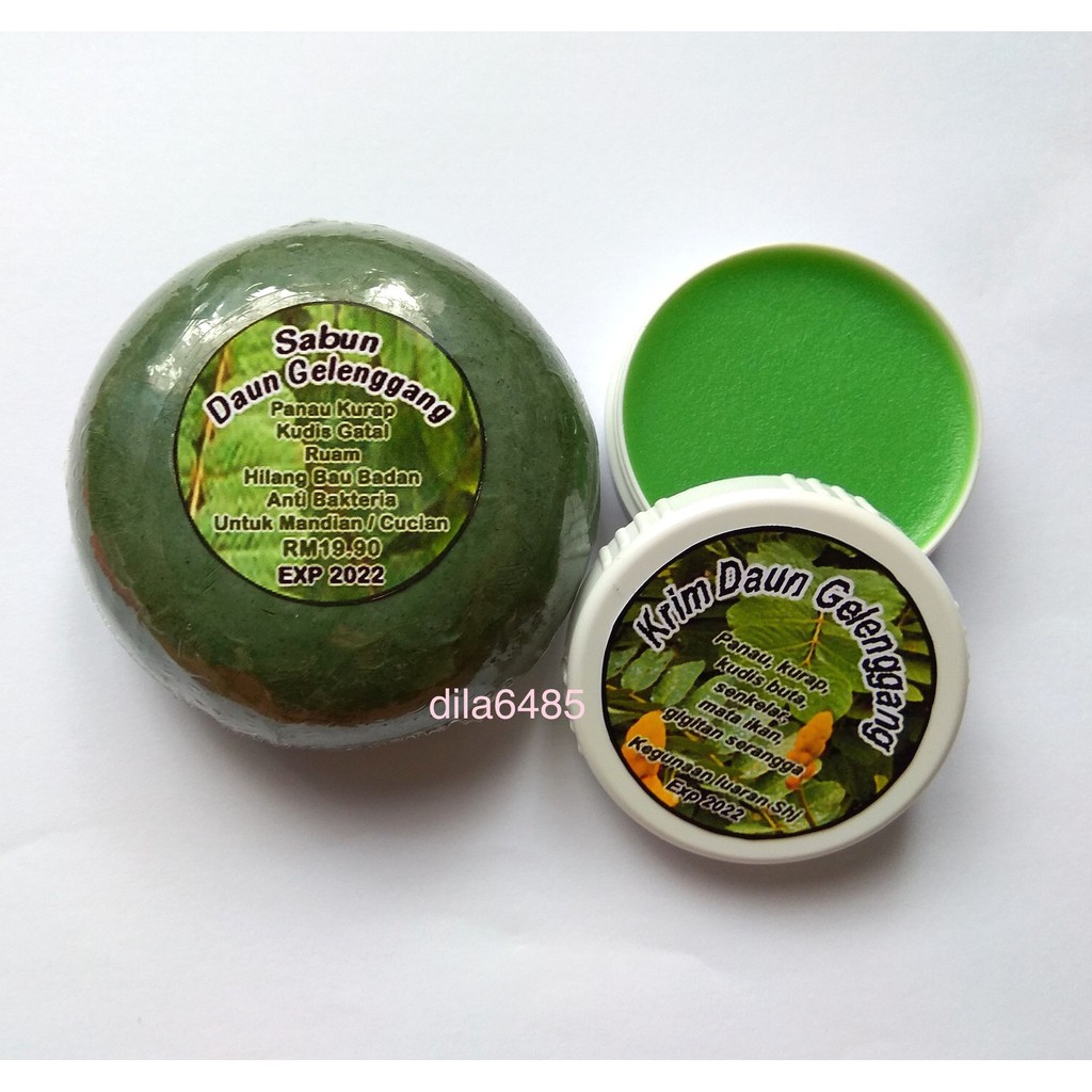 Ubat Tradisional Krim Daun Gelenggang utk panau kudis kurap dan gatal ...