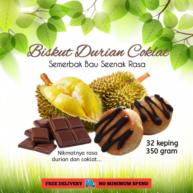Biskut Durian Coklat *FREE DELIVERY* | Shopee Malaysia