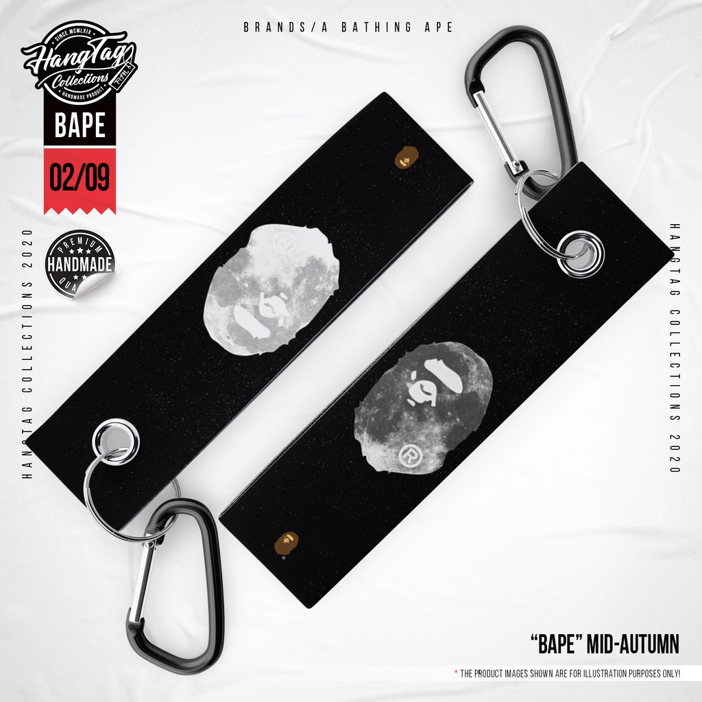(READY STOCK) A Bathing Ape BAPE - Mid Autumn 2/9 - Key tag / Keychain ...