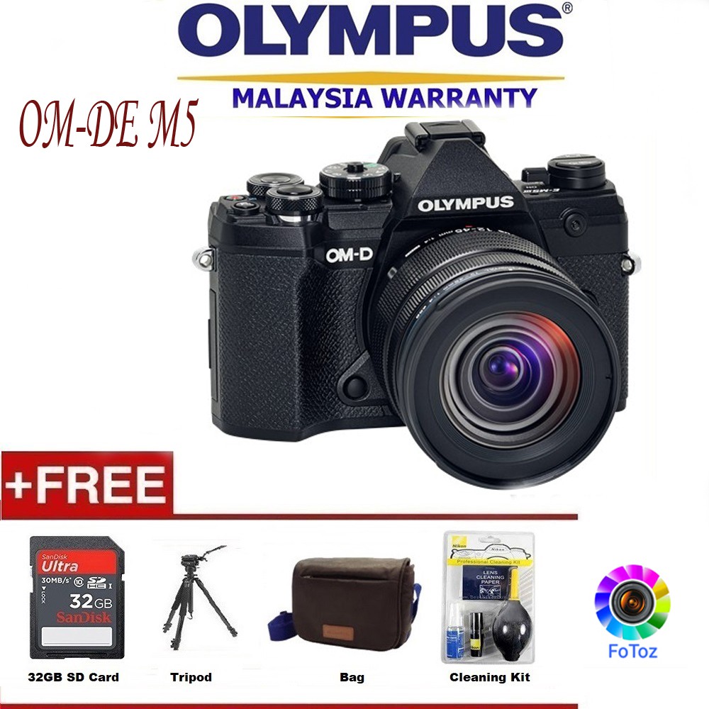 Olympus OM-D E-M5 Camera with 12-50mm f3.5/5.6 Power Zoom Lens | Shopee Malaysia