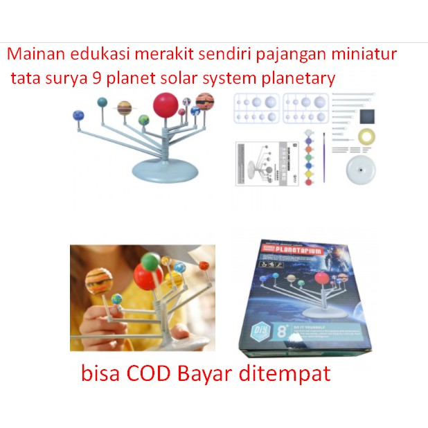 Self-assembled Educational Toys Miniature solar system Display 9 ...