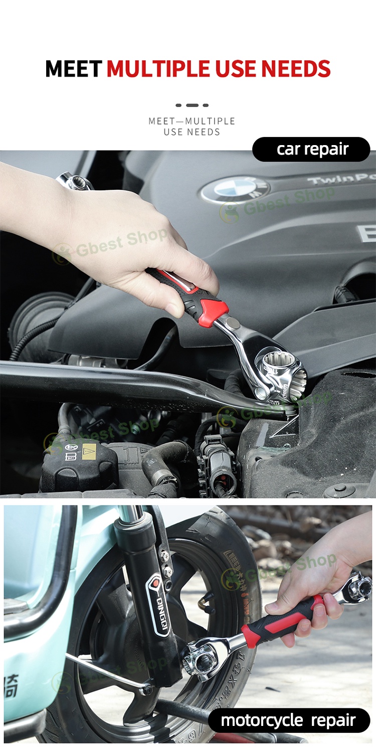 52In1 Multi Torque Wrench Double-Headed 360-Degree Rotating Adjustable ...