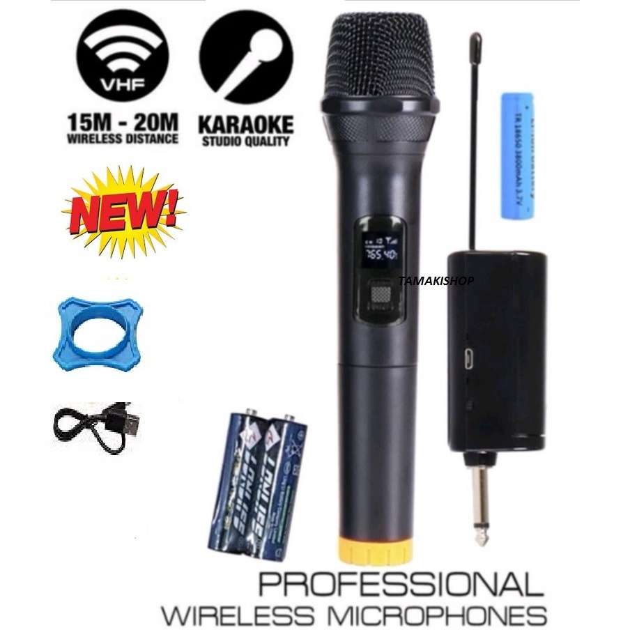 Professional Wireless mic Dynamic Vocal Microphone microfono mikrofo ...