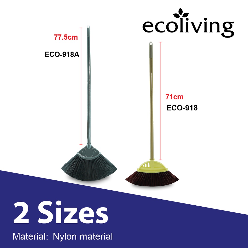 ECO LIVING Nylon Soft Brush Broom With Hanging Hole,Household Sweeping ...