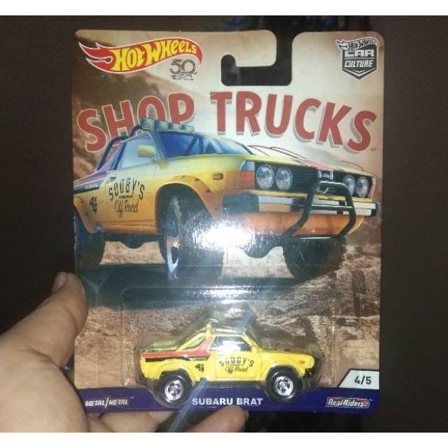 Hot Wheels Shop Trucks Car Culture Subaru Brat Custom 62 Chevy Pickup ...