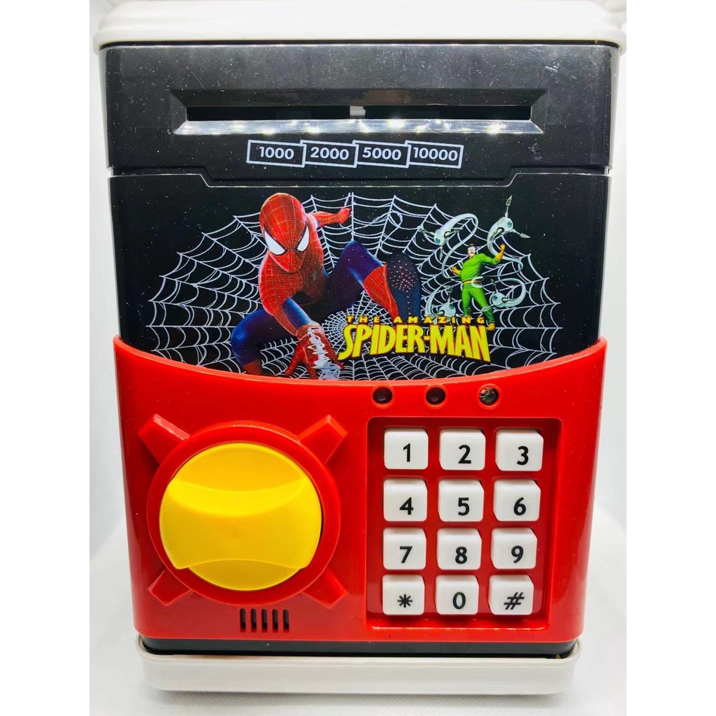 DIAMOND ATM Machine with Fingerprint Password Music Coin Bank Cartoon ...