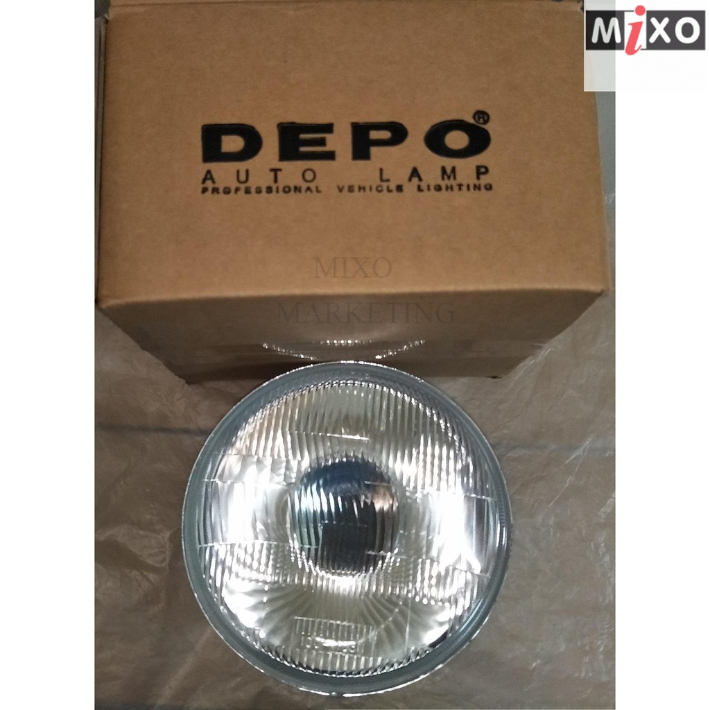 Original Depo H4 Head Lamp ( Round Type ) ( Big ) H4-7010 | Shopee Malaysia