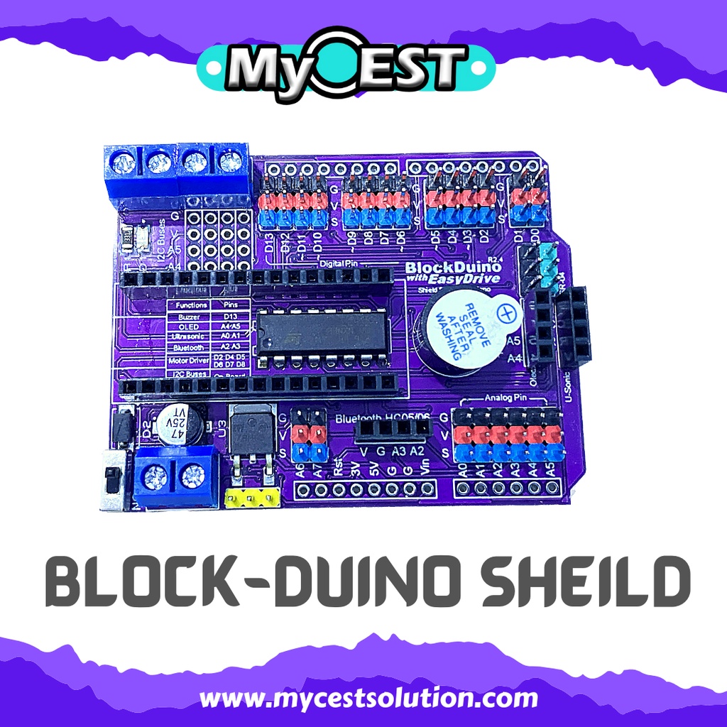 Arduino Blockduino Shield for Arduino Nano Mycest | Shopee Malaysia