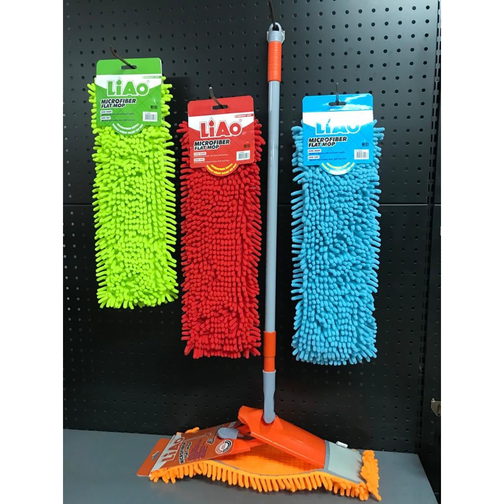 [ LIAO ] MICROFIBER FLAT MOP (A130064) WITH REFILL | Shopee Malaysia