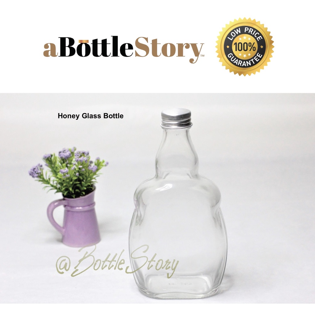 HONEY GLASS BOTTLE | Air Tight Glass Bottle Storage Container | Bottle ...