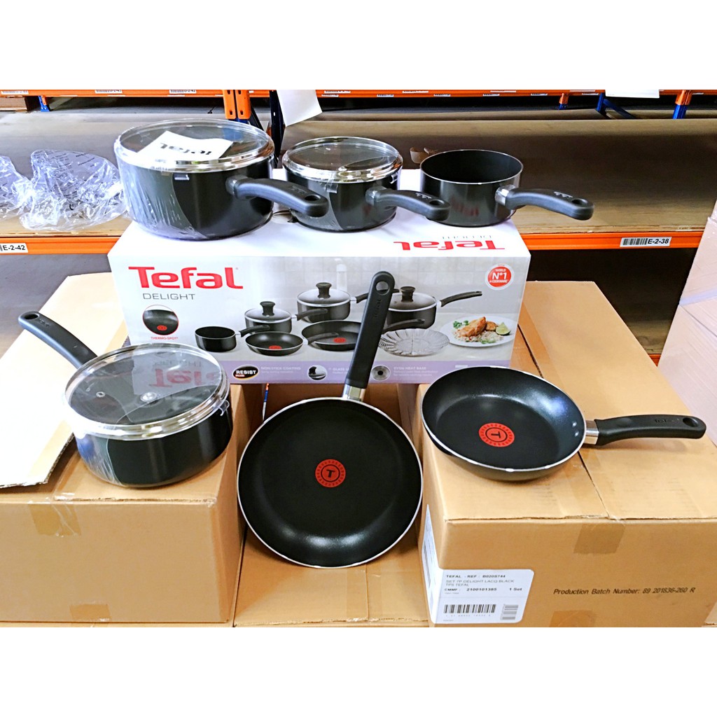 Tefal Delight 7 piece Non Stick Cookware Set B020S7 B020S744 Fry ...