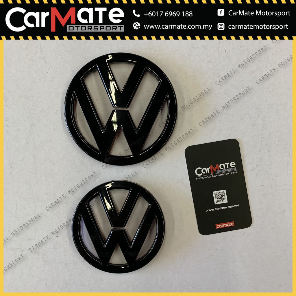 Volkswagen Scirocco VW Logo Emblem Gloss Black VW Logo Emblem VW Badge TSI R | Shopee Malaysia