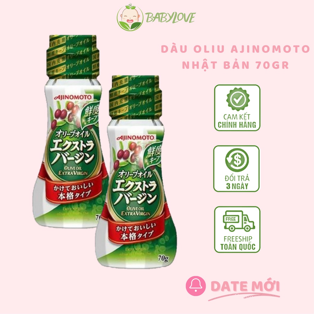 Japanese OLIVE OIL AJINOMOTO - OLIVE OIL EXTRA VIRGIN - Baby Food 70Gr ...