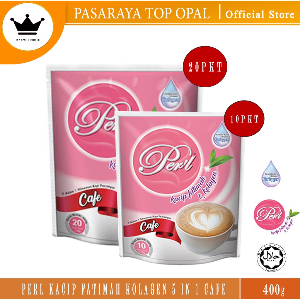 Power Root Perl Kacip Fatimah Kolagen 5 in 1 Cafe (20g x 20 sachets/20g x 10 sachets) | Shopee ...