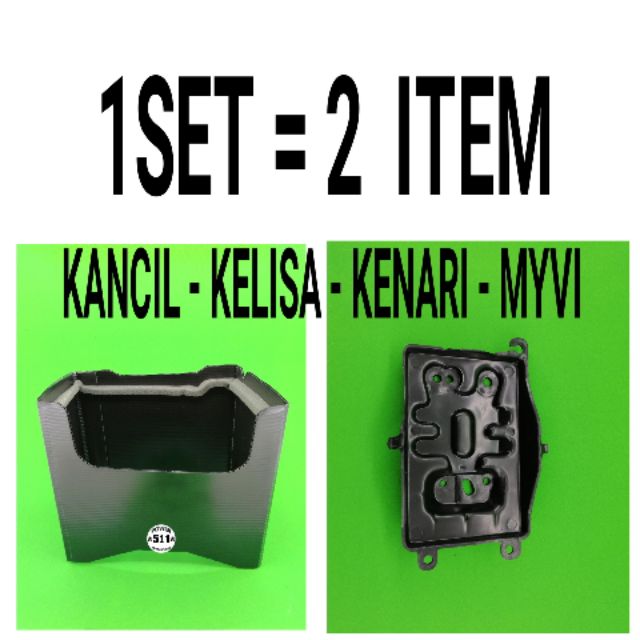 PERODUA (MYVI 1ST MODEL) KELISA KENARI KANCIL BATTERY COVER AND BATTERY ...