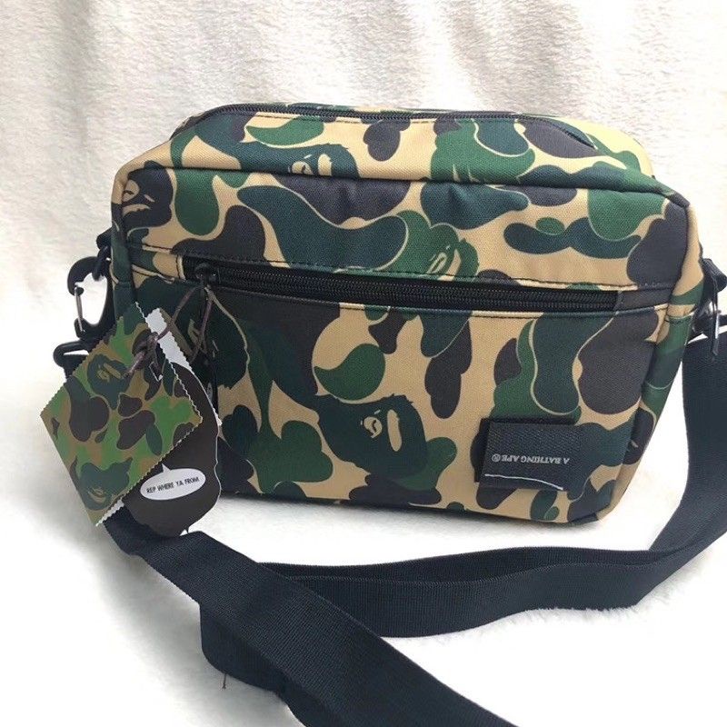 AAPE BAPE A BATHING APE JAPAN Waist Chest Sling Porch Pouch Crossbody ...