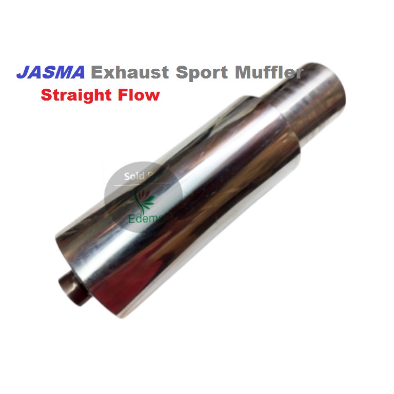 HKS JASMA Muffler exhaust 2" Inlet Stainless Steel Exhaust Muffler Pipe ...