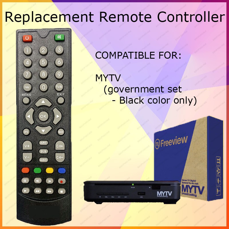 (ORIGINAL) Remote Control for Green Packet T2000 DVB-T2 Decoder ...