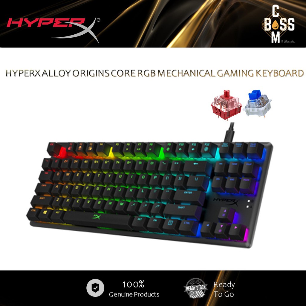 *ORIGINAL* HYPERX ALLOY ORIGINS CORE RGB MECHANICAL GAMING KEYBOARD ...