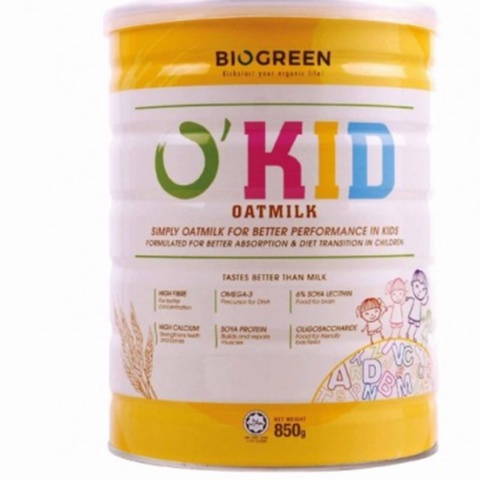 NEW STOCK BIOGREEN OKID OATMILK 850G (Exp 12/2026) ) o'kid | Shopee ...
