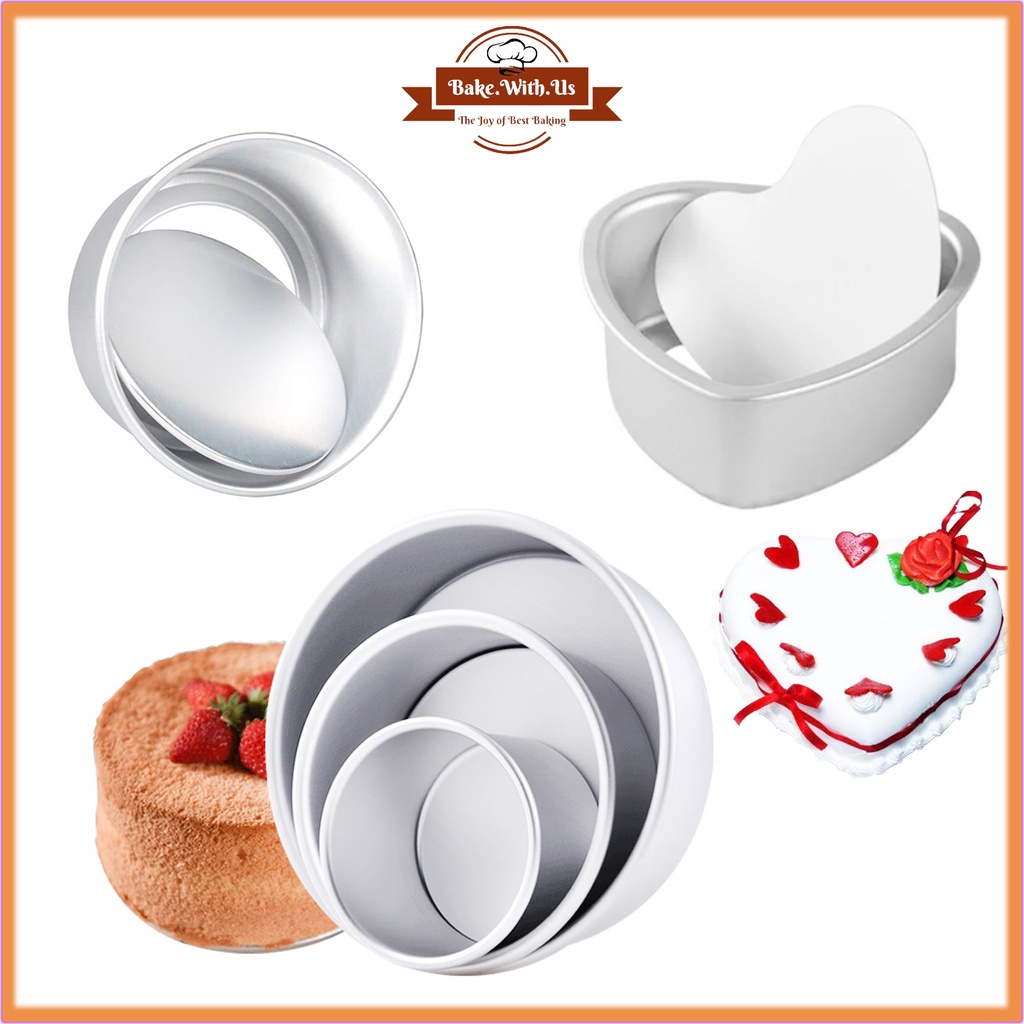 Non Stick Round Cake Mold Heart-shaped Mold Aluminium Alloy Non Stick ...
