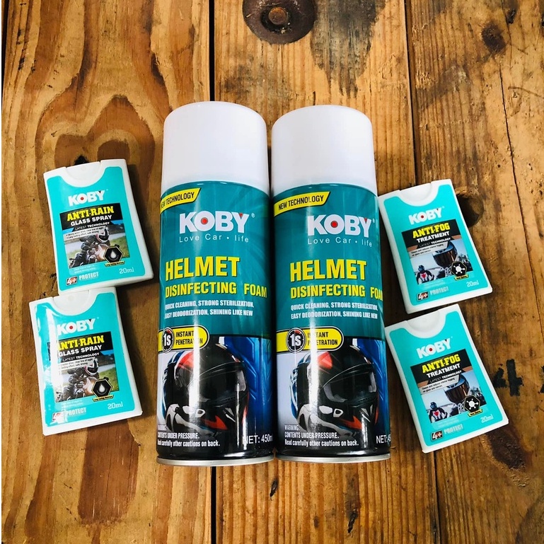 Koby Disinfecting Helmet Washing Foam Anti Fog Anti Rain Helmet ...