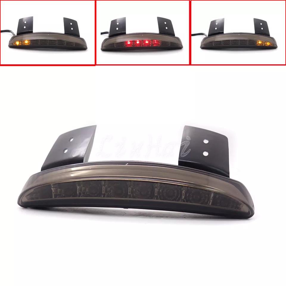 New Smoke LED Chopped Fender Edge Tail Brake Turn Signal Light For ...