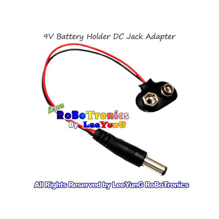 9V DC Battery Power Cable Plug Clip Buckle Jack Connector Arduino DIY ...