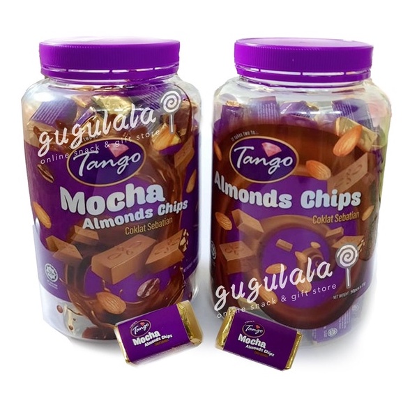 Tango Chocolate Bar Mocha Almond Chips / Almond Chips 50's x 7.5g ...
