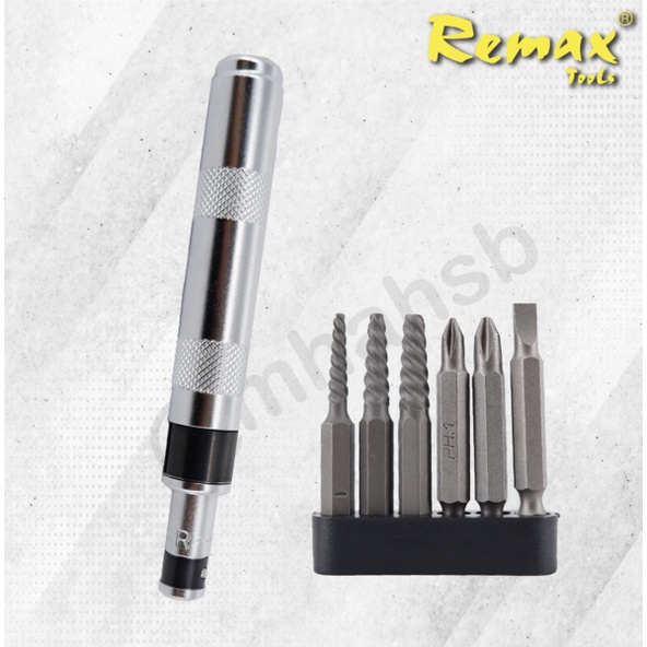 REMAX 68-DS107 MINI IMPACT DRIVER & EXTRACTOR SET (7PCS) | Shopee Malaysia