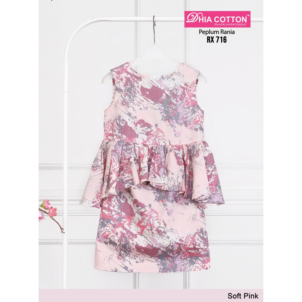 Peplum kid Dhia Cotton NEW RAYA HAJI 2 (peplum kanak-kanak/set sedondon ...