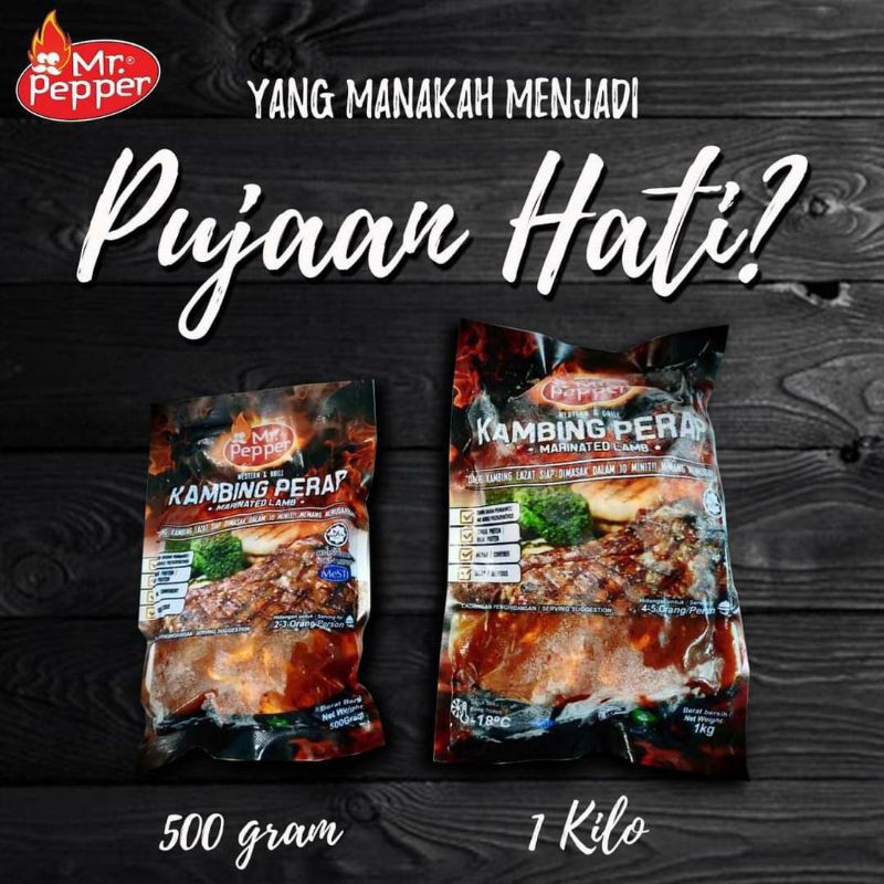 kambing perap ms pepper500g & 1kg | Shopee Malaysia