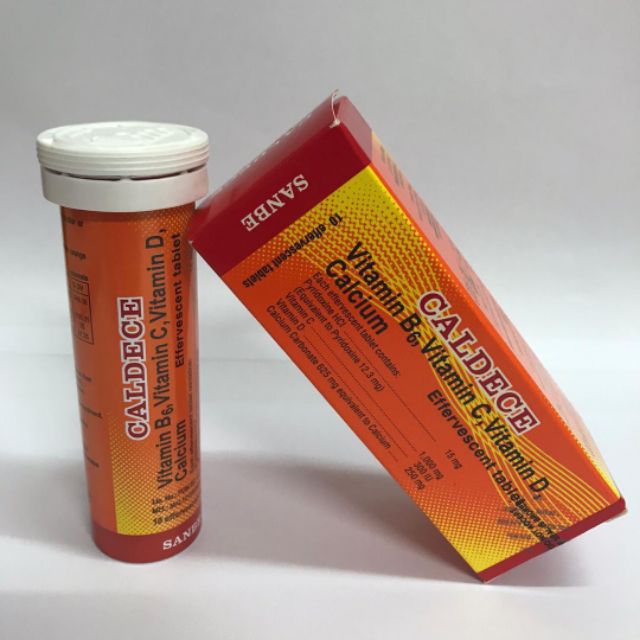 CALDECE Vit C 1000mg, B6, D, Calcium Effervescent Tablets | Shopee Malaysia