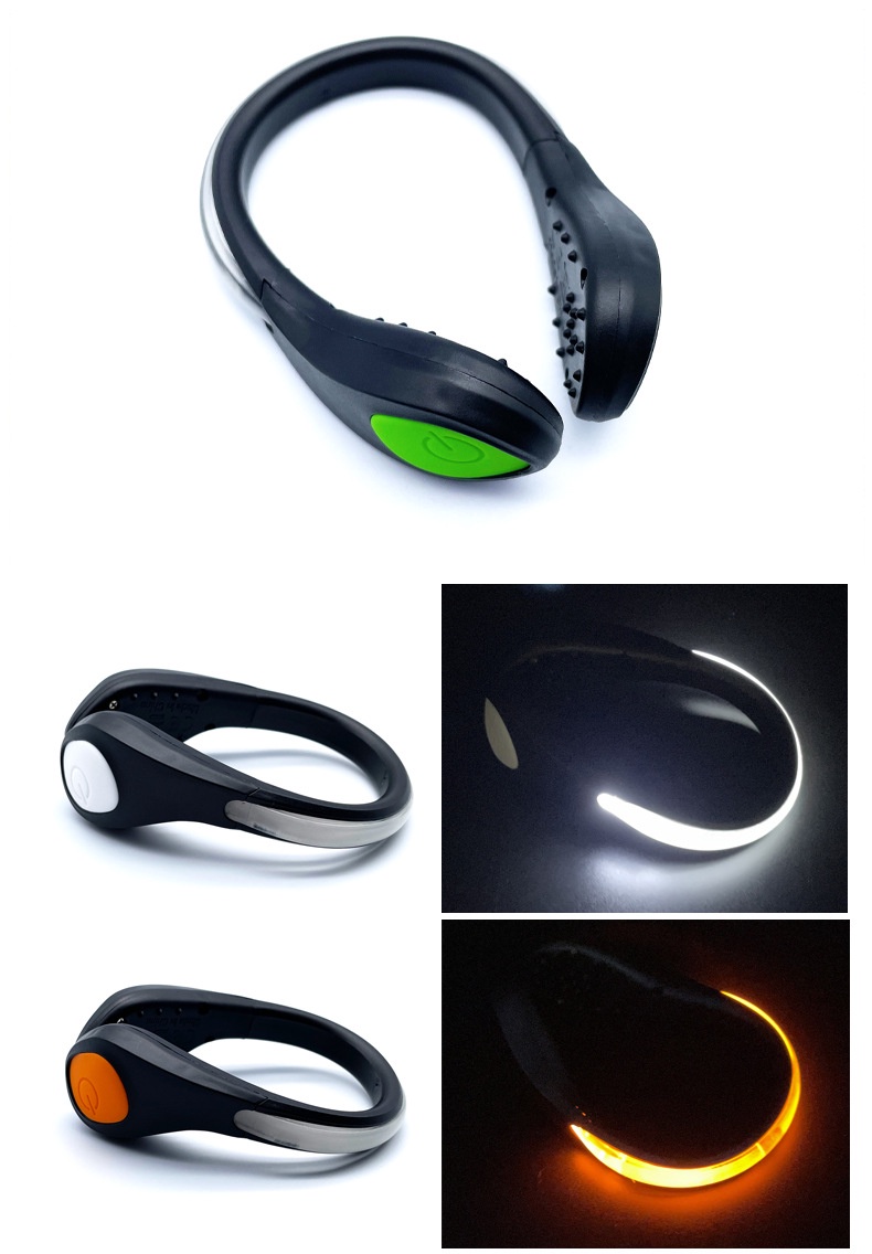 Outdoor Sports Warning Light Luminous Shoe Clip led Flashing Shoelace ...