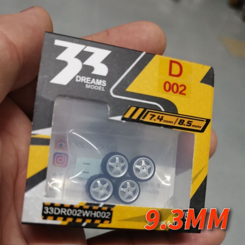 1/64 9.3mm / 9.9mm 33dreams rims disc brake rpf1 te37 Ce28 enkei tarmac ...