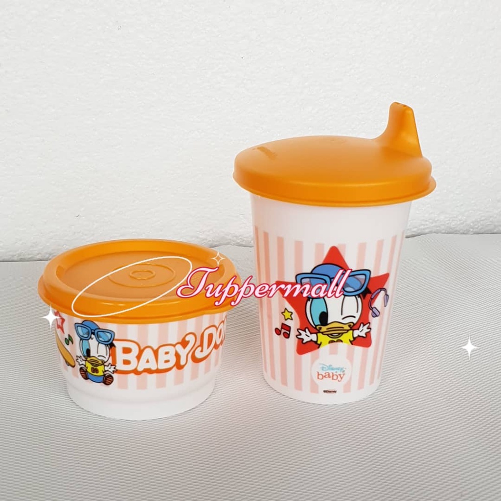 Tupperware Disney Baby Set (Snack Cup 110ml or Sippy Cup 200ml ...