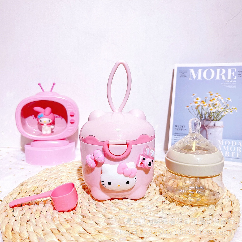 AG Doraemon Hello Kitty Melody Cartoon baby milk powder box portable ...