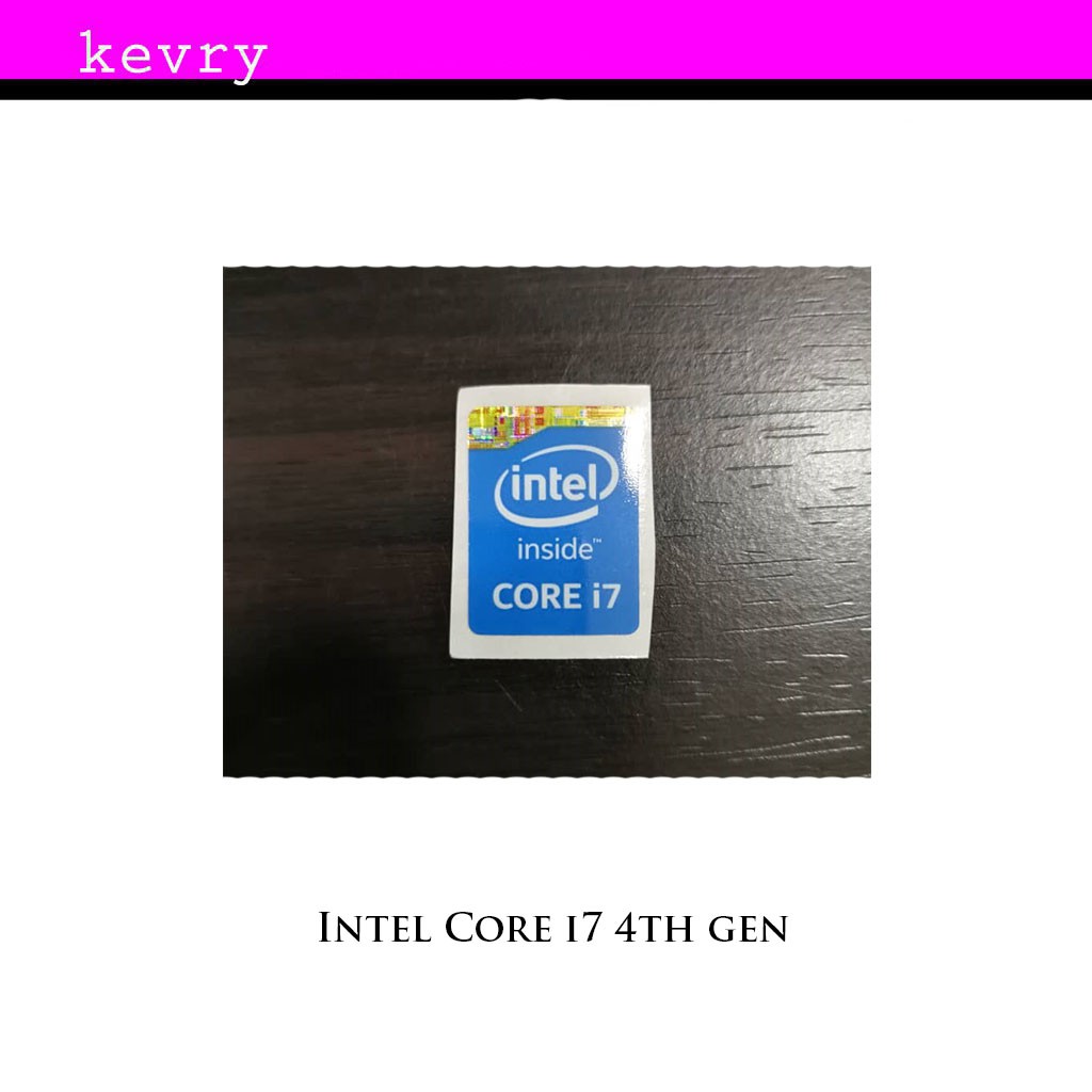 Intel i3 i5 i7 Sticker Core I9 I7 2nd Gen, 3rd Gen, 4rd Gen Sliver ...