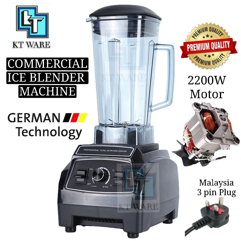 KT WARE 2L Heavy Duty Blender Commercial Ice Mixer Juicer Smoothie ...