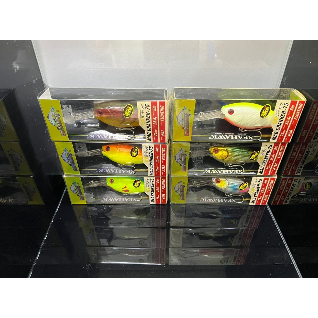 SEAHAWK Big Strike Mad Cranker-75 Fishing Lure-75mm-25.6g Floating ...