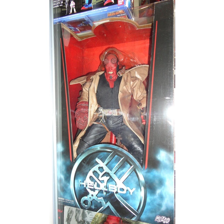 MEZCO HELLBOY THE MOVIE HELLBOY OPENED MOUTH RARE 18"INCH ACTION FIGURE ...
